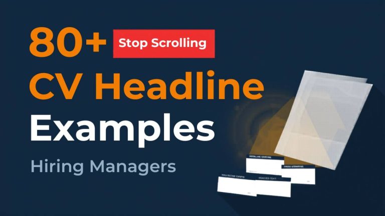 80+ CV Headline Examples and Headline Samples for Resume That Make ...